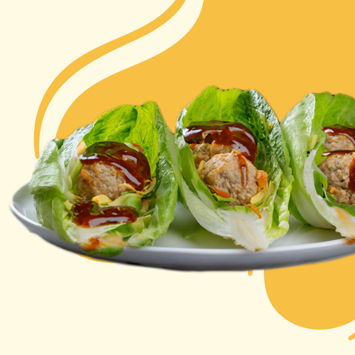 Chicken Meatball Lettuce Wraps with Hoisin Sauce – KLFC