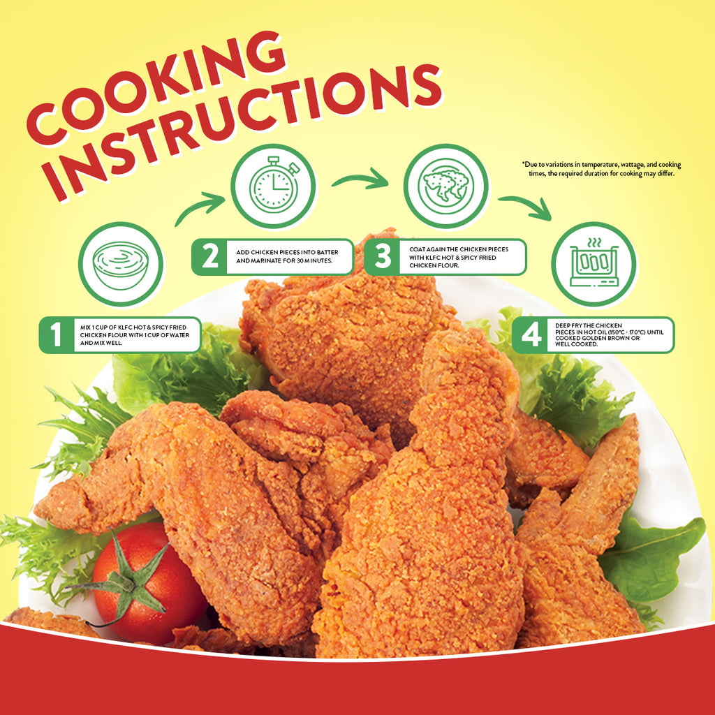 HOT & SPICY FRIED CHICKEN SEASONING FLOUR 500G – KLFC