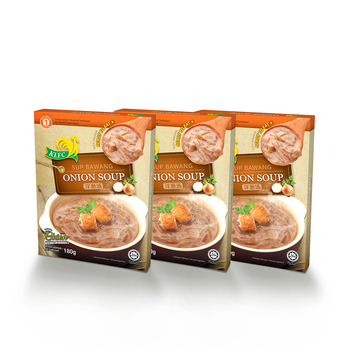 ONION SOUP FLAVOR TRIO SOUP – KLFC